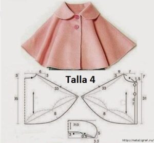 Capa de niña patrones – ConMoldes.com